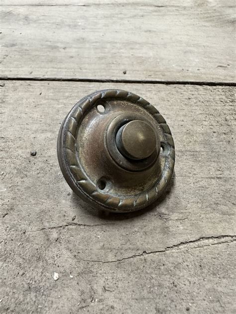 Small Round Brass Door Bell Authentic Reclamation