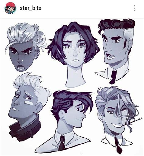 Male Hairstyles Drawing Cartoon Different Hairstyles Drawing Men Hair