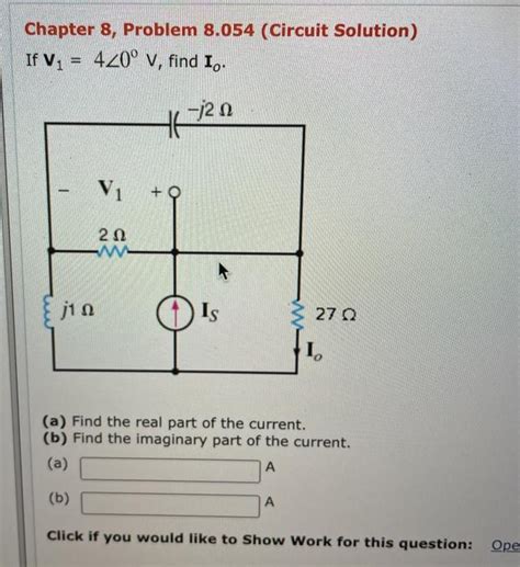 Solved Chapter 8 Problem 8054 Circuit Solution If V