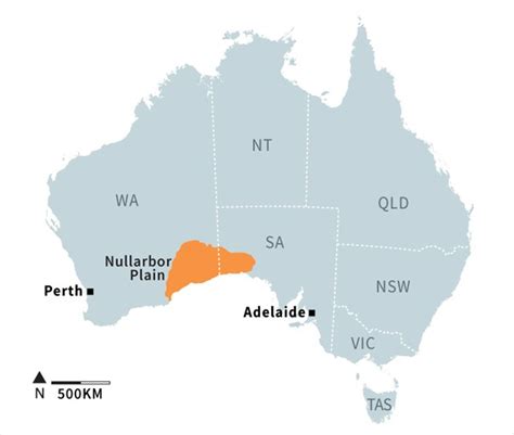 Nullarbor Plain Map
