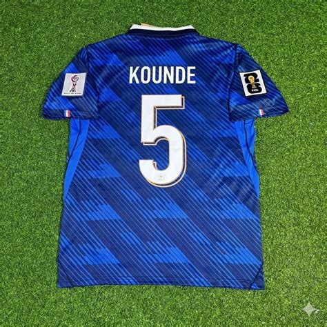 Jules Kounde 5 France Home 2026 World Cup Blue Football Jersey
