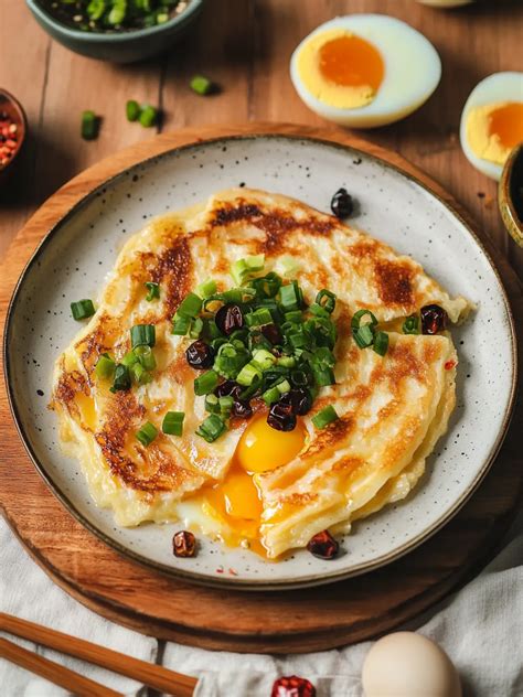 Easy Dan Bing Delicious Taiwanese Breakfast Egg Pancake