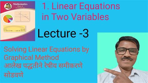 Linear Equations In Two Variables Solving By Graphical Method Youtube