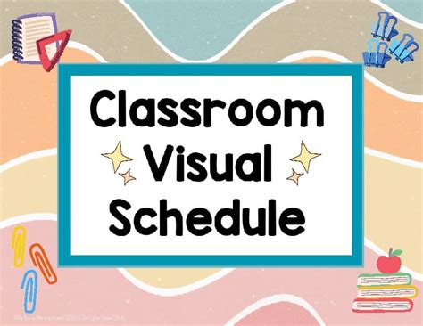 Boho And Teal Classroom Visual Schedule By Rubys Resources Tpt