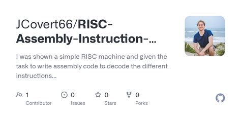 github jcovert66 risc assembly instruction decoder i was shown a
