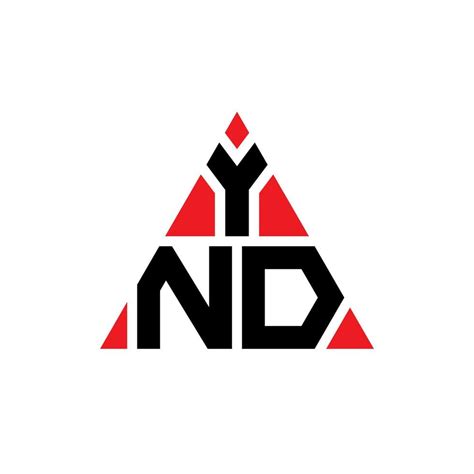 Ynd Triangle Letter Logo Design With Triangle Shape Ynd Triangle Logo