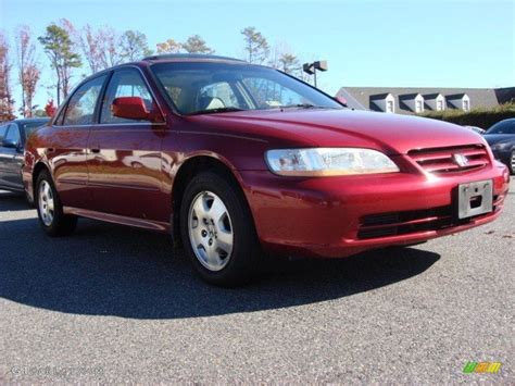2002 Firepepper Red Pearl Honda Accord Ex V6 Sedan 56760876 Photo 16