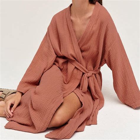 Peignoir Femme Coton Fin And Kimono Passion