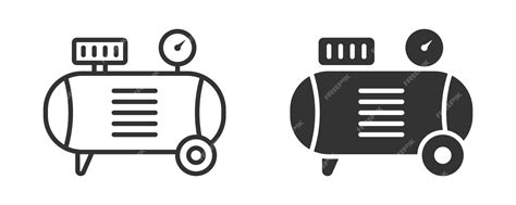 Premium Vector Air Compressor Icon Vector Illustration