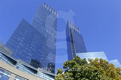 Glass Towers Of Time Warner Center Manhattan New York 이미지 486687666