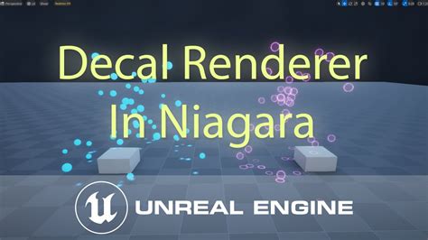 Unreal Engine Tutorial Decal Renderer In Ue5 Niagara Youtube