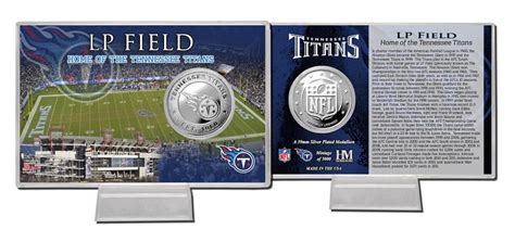 Tennessee Titans Silver Coin Card Stadium Detroit Game Gear