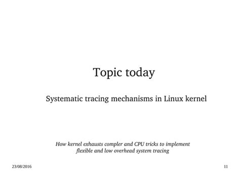 Linux Kernel Tracing Pdf