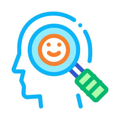 Optimistic Way Of Thinking Biohacking Icon Vector Illustration Stock
