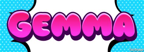 Gemma Text Effect And Logo Design Name