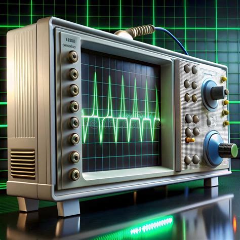 A Digital Oscilloscope Showcasing Various Waveforms In Action