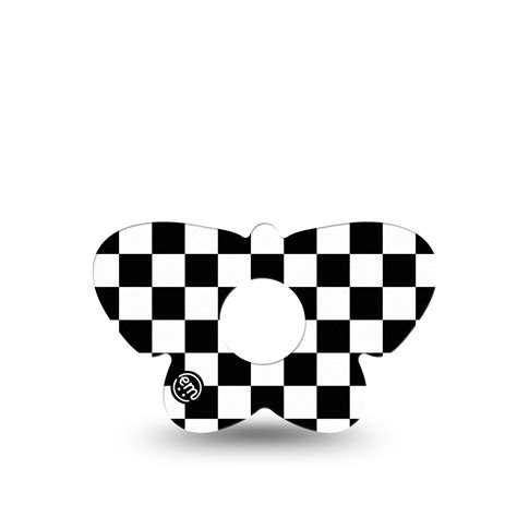 Expressionmed Checkered Libre 3 Butterfly Patch