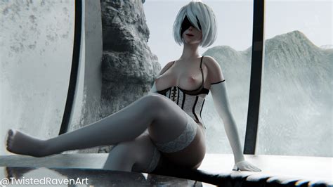Rule 34 3d Blender Software Blindfold Breasts Feet Female Nier Nier