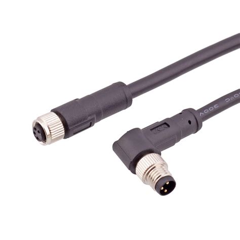 M8 Connector 3 Pin Cable Male Female A Coded Shine Industry