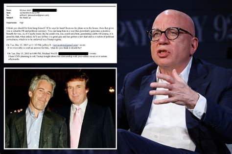 Trump Obsessed Writer Michael Wolff Encouraged Jeffrey Epstein To Blackmail Then Presidential