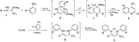 A Convenient Synthesis Of 4‐cf3‐quinolines From 1‐trifluoromethyl‐prop‐2‐yne 1‐iminium Salts And