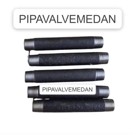 Jual Pipa Nipple 34 X 10 Cm Pipe Nepel 34 X 100 Mili Nipel Nepple Sch 40 Konektor Drat