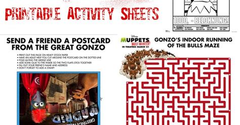 More Muppets Most Wanted Activity Sheets Plus Nail Art