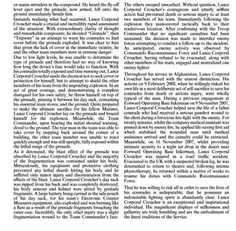 Matthew Croucher Gc Vr Direct Recipient Uk