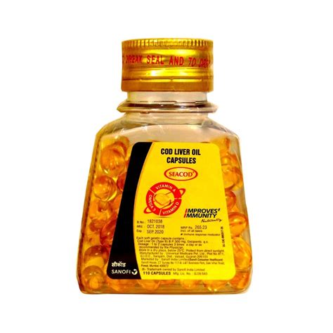 Seacod Cod Liver Oil Capsules 100s Cureka Online Health Care