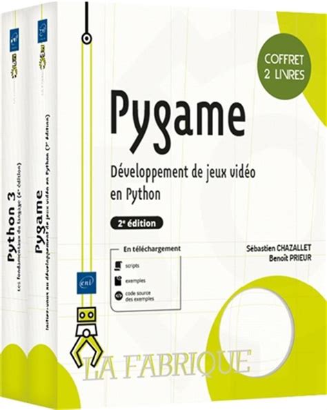 Pygame Développement de jeux vidéo en Python Coffret livres e édition Distribution