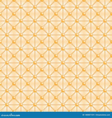 yellow triangular square grid spheres intersects seamless pattern stock