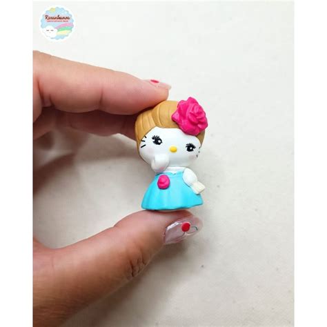 Sanrio โมเดลคิตตี้ Holle Kitty ตัวเล็กตจิ๋ว ไม่มีฐาน มือสอง Shopee Thailand