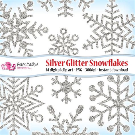Silver Snowflake Clip Art