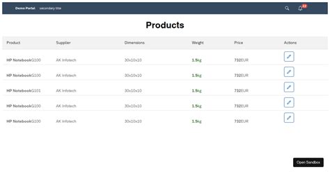 React Codesandbox