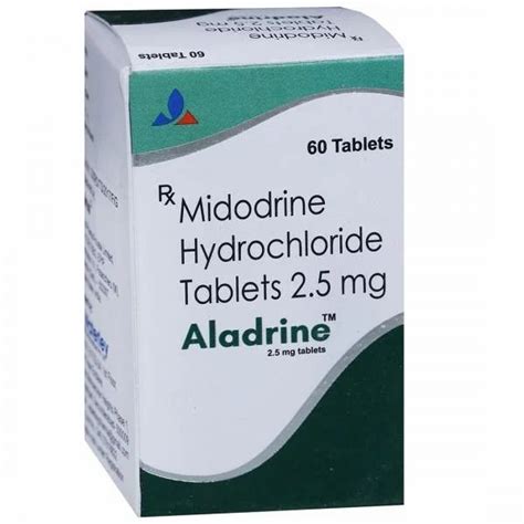 Midodrine Gutron 25 Mg Tablet at Rs 2000/stripe | Midodrine ...