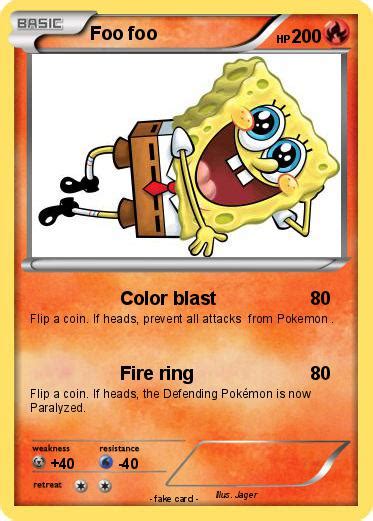 Pokémon Foo Foo 6 6 Color Blast My Pokemon Card