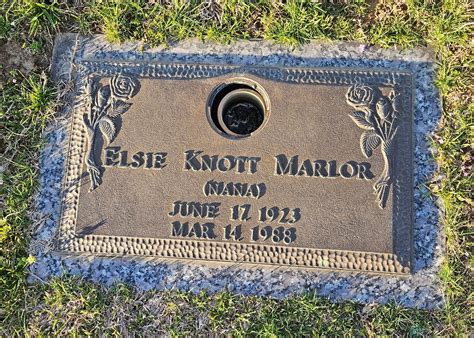 Elsie Knott Marlor 1923 1988 Find A Grave Memorial