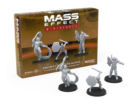 Mass Effect The Board Game Priority Threats Alpha Resin Miniatures Set