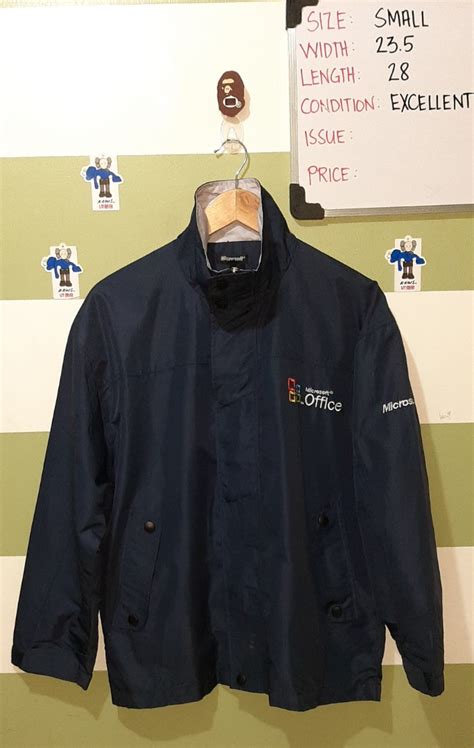 Vintage Microsoft Jacket Mens Fashion Tops And Sets Formal Shirts On