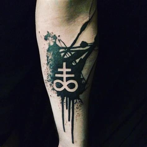 Leviathan Cross Tattoos Cadburychihuahua Baphomet Lucifer Satan