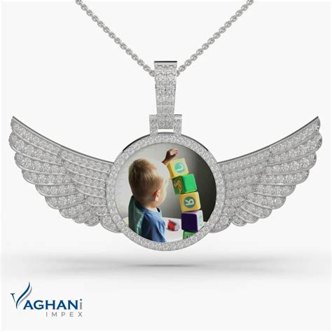 Vaghani Impex Round Diamond Memory Pendants 680 Gram Gold At Rs 51000