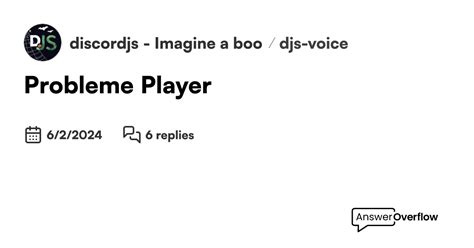 Probleme Player Discordjs Imagine An App