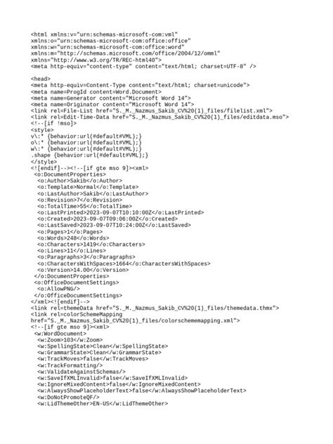 S M Nazmus Sakib Cv Pdf