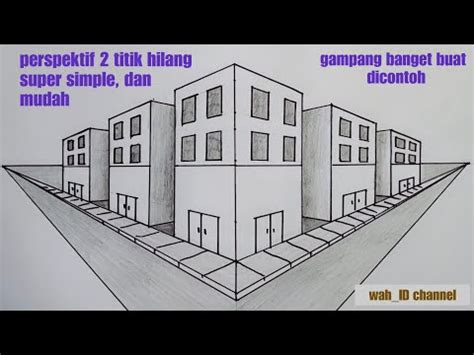 Lukisan Perspektif 3 Titik Lenyap Bangunan Cara Menggambar Perspektif 3 Titik Hilang By