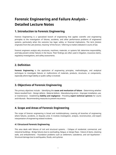 Forensic Engineering And Failure Analysis Pdf Engineering Failure