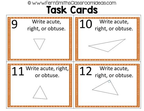 Classify Triangles Task Cards And Center Games For Fourth Grade Bundle
