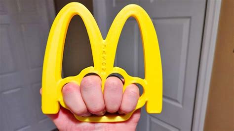 Theres Now A Mcdonalds Logo Brass Knuckles And Its Called The