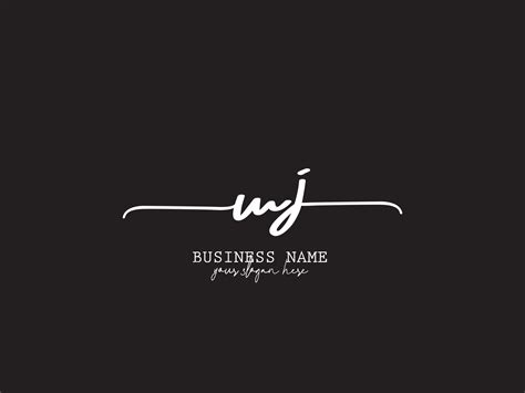 Modern Wj Logo Art Initial Wj Jw Signature Luxury Letter Logo 33333413