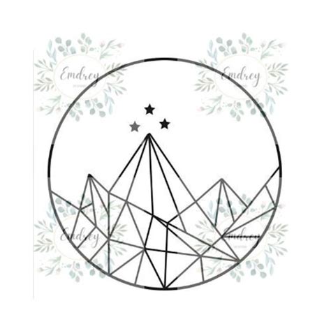Svg Png Acotar Night Court Mountain With Stars Logo Etsy