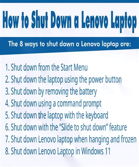 Shut Down A Lenovo Laptop Quick And Easy Upgrades And Options